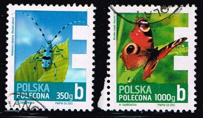 Poland,Sc.#F2+F7 used Economic & Prio-Stamps: Rosalia Longicorn ...