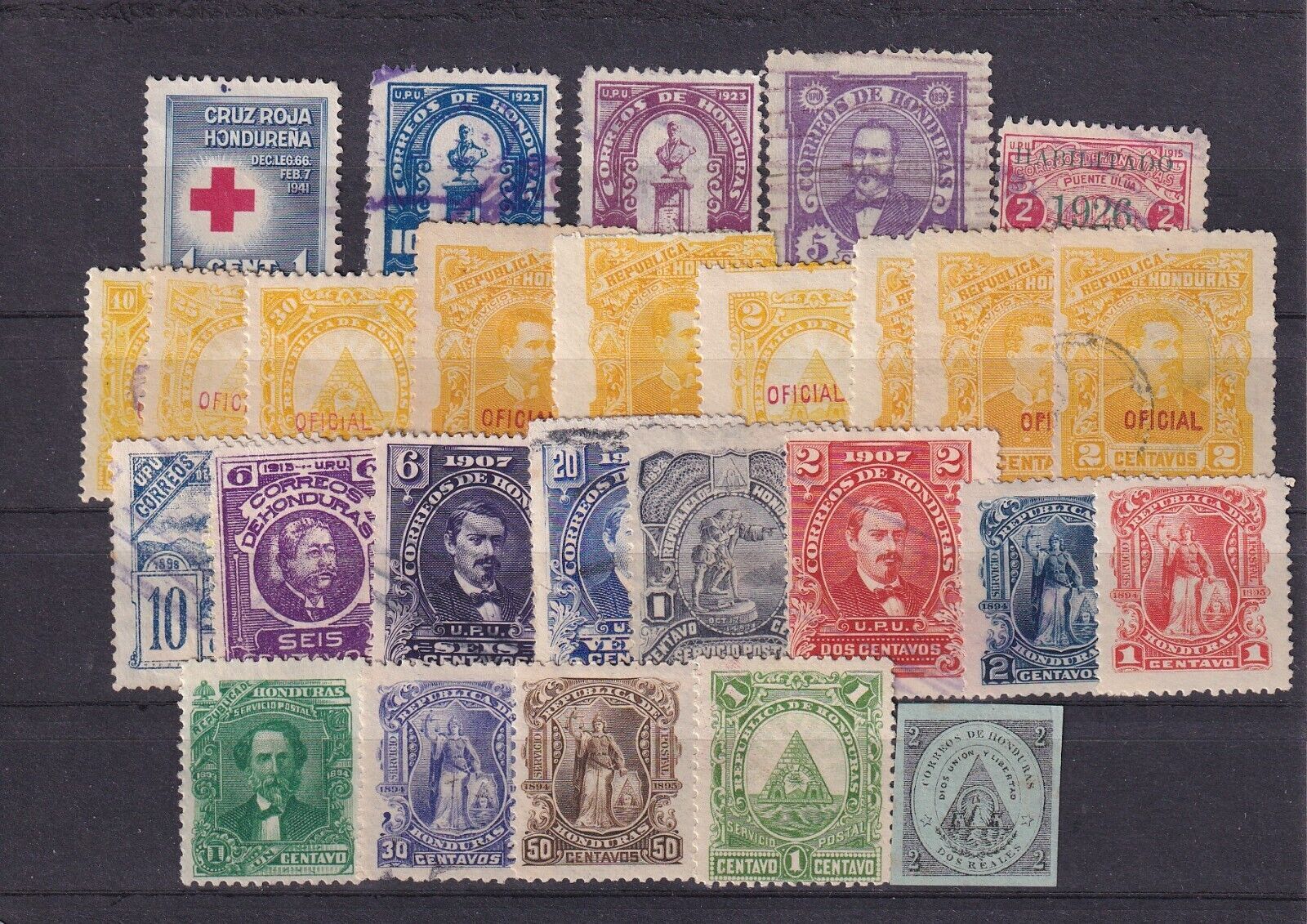 SA24d Honduras, various selection of used stamps | Central & South ...