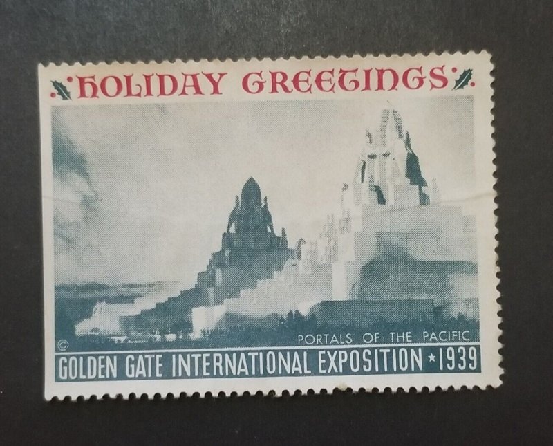 1939 GOLDEN GATE EXPOSITION US Poster Stamp Mint MNG Sa Cinderella T676 ...
