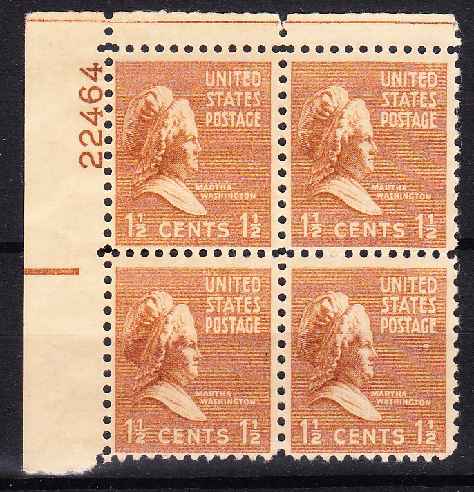 MOstamps - US Scott #805 Mint OG NH Plate Block - Lot # DS-4905 ...