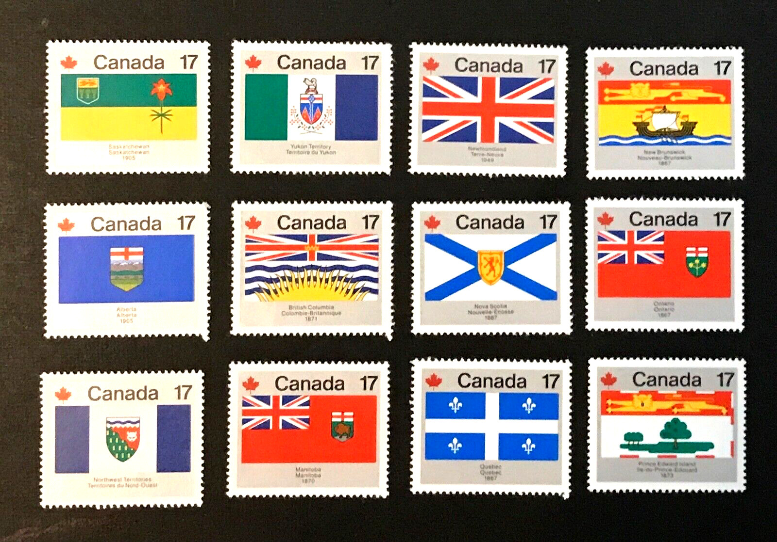 Canada #821-32 - Provincial and Territorial Flags - MNH | Canada ...