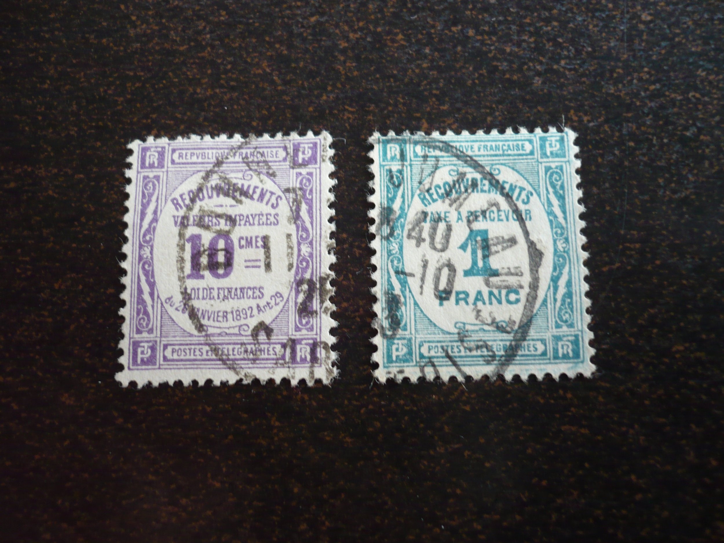 Stamps - France - Scott# J47,J63 - Used Part Set of 2 Stamps | Europe ...