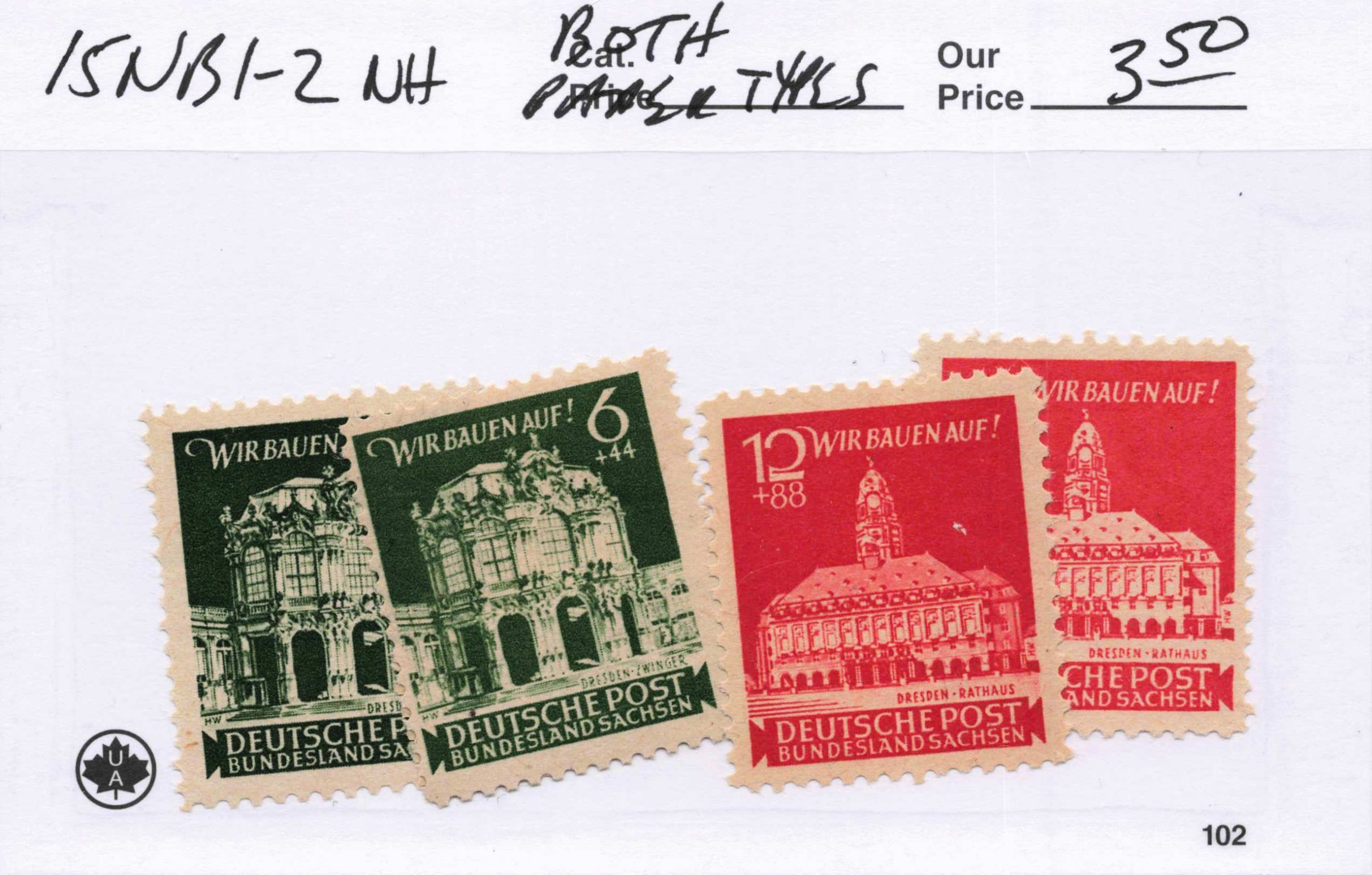 Germany DDR 15nb1-2 MNH Both Paper Types | Europe - Germany & Colonies ...