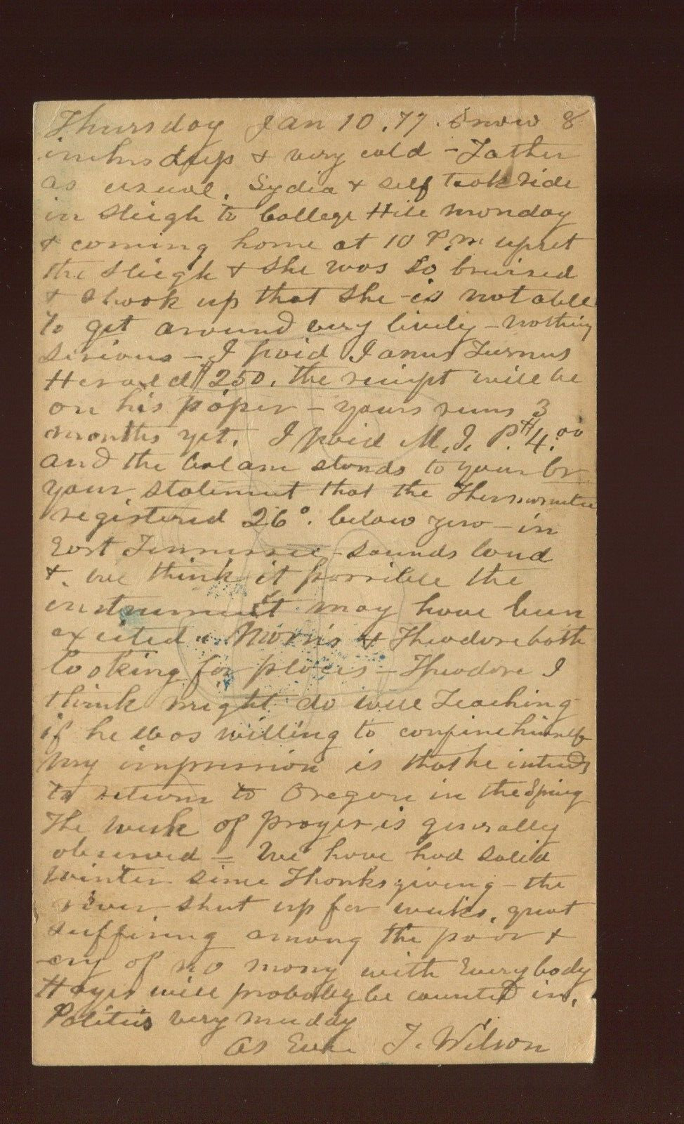 UX4 (UPSS S3d) Used Postal Card with Inverted & Reversed Watermark ...