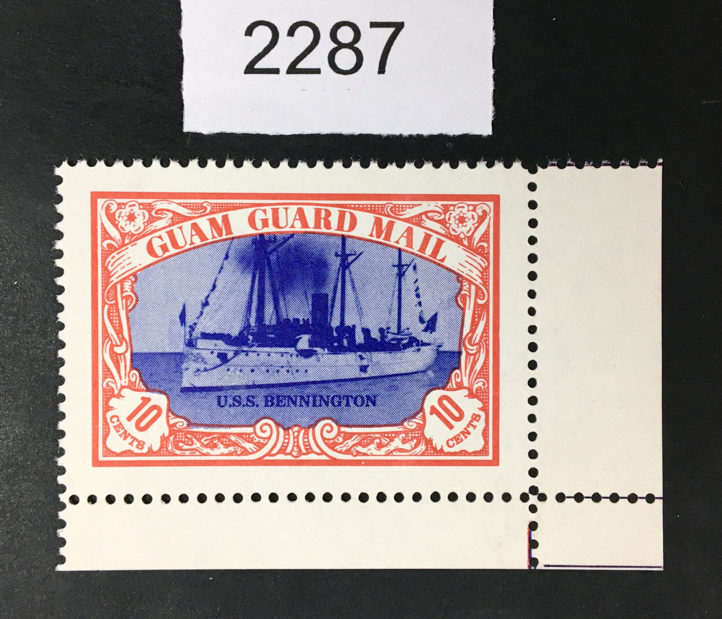 US Stamps Guam Guard Mail 10c Mint OG NH LOT #2287 | United States ...