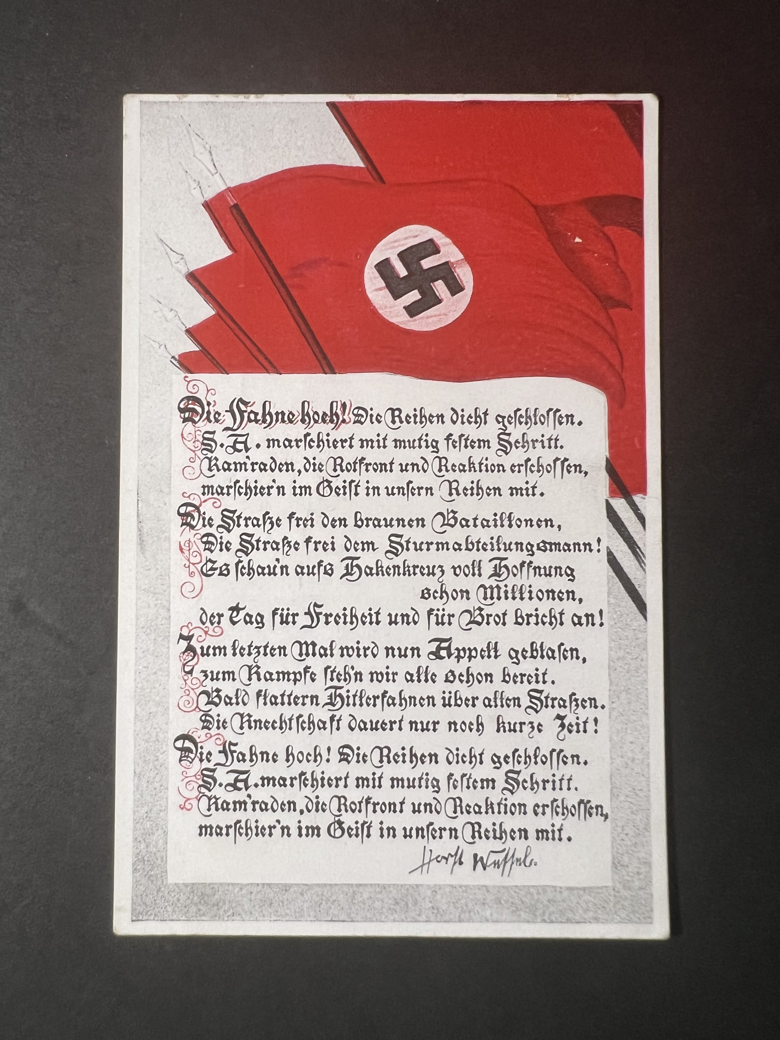 Mint Nazi Germany Postcard Swatstika Song Poem | Europe - Germany ...