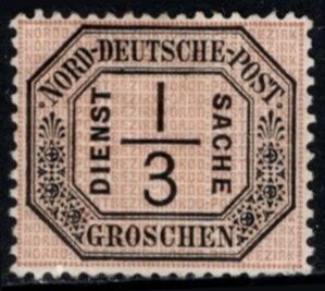 1870 North German Confederation Scott #-O2 1/3 Groschen Official Stamp ...