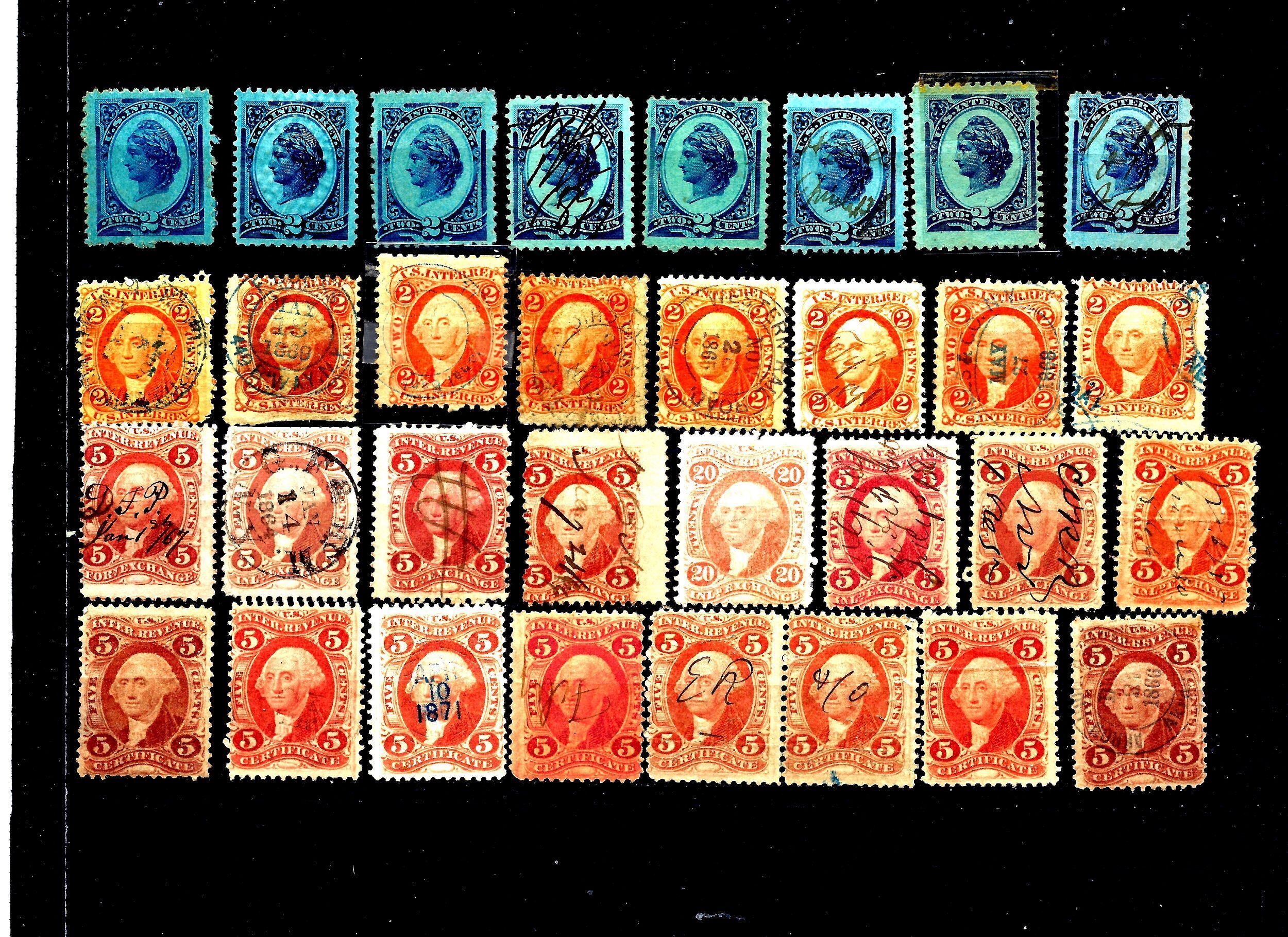 JASTAMPS: R152,R15C,R26,R24 All Used, 32 Stamps, see scan | United ...