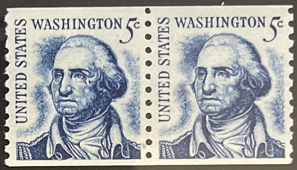 Scott #1304 1966 5¢ Prominent Americans Washington perf. 10 vert. MNH ...