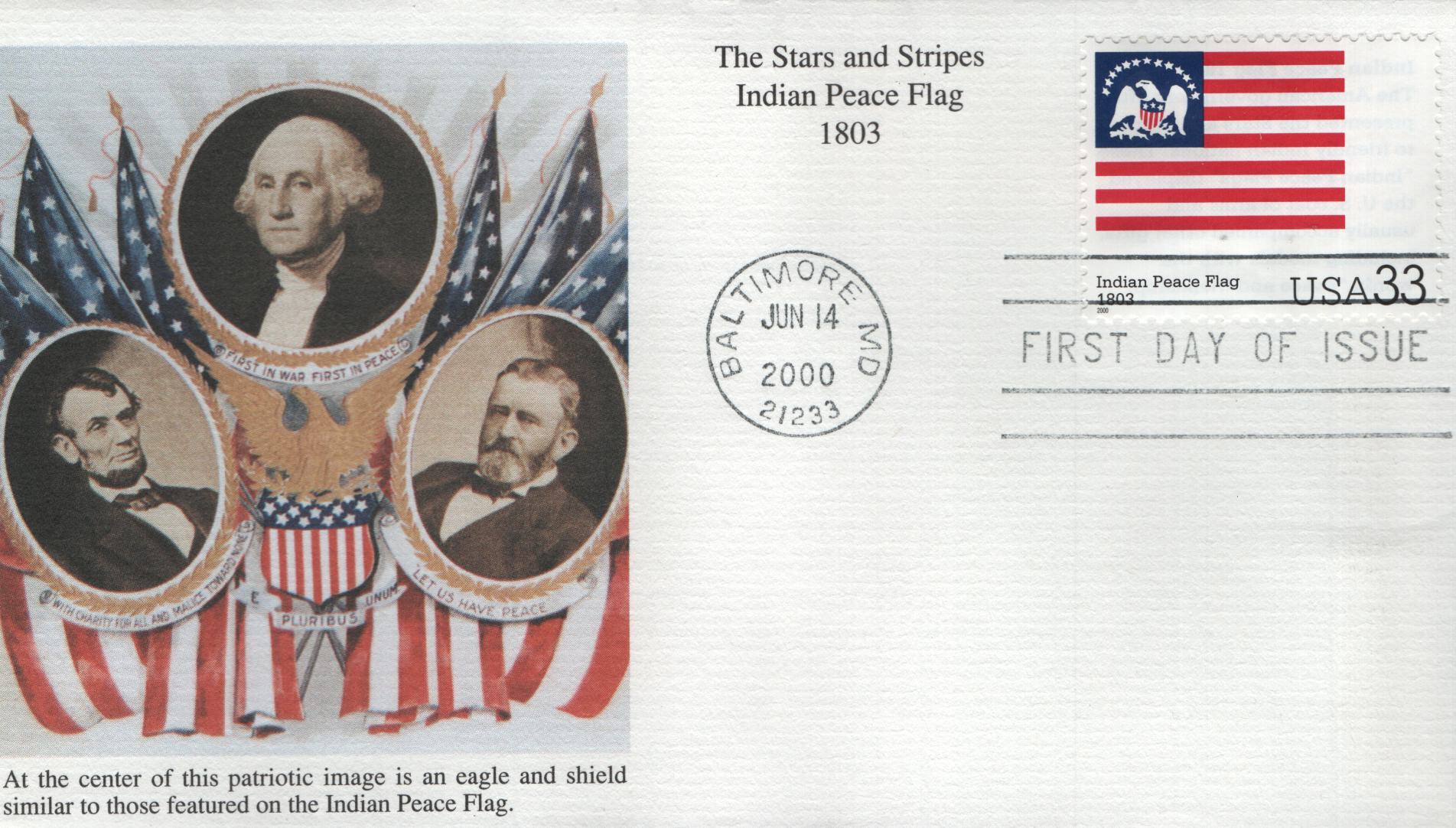 USA 3403i Fdc, Mystic Cachet, the Stars and Stripes Series | United ...