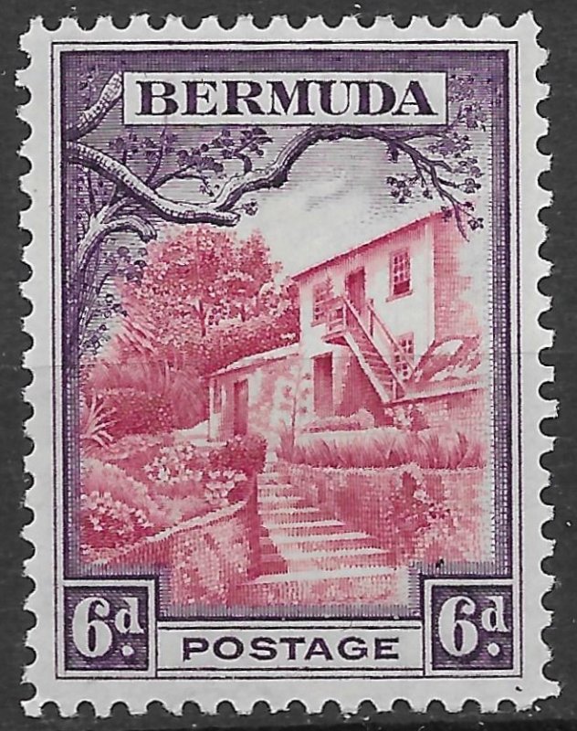 Bermuda 6d violet & rose lake Scene at Par la Ville issue of 1936 Scott ...