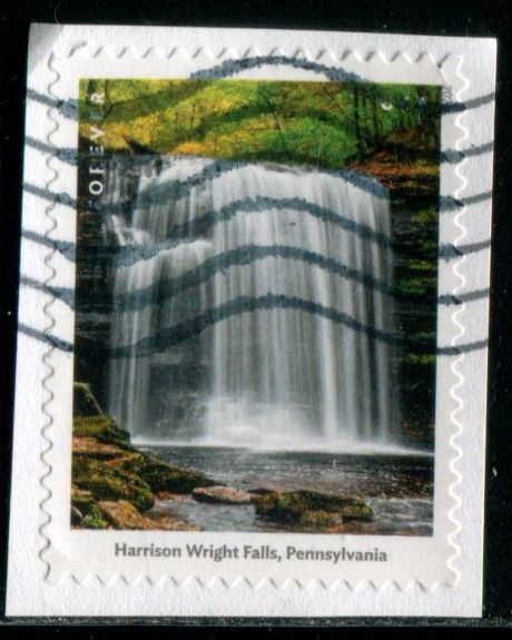 5800c US (63c) Waterfalls - Harrison Wright Falls SA, used on paper ...