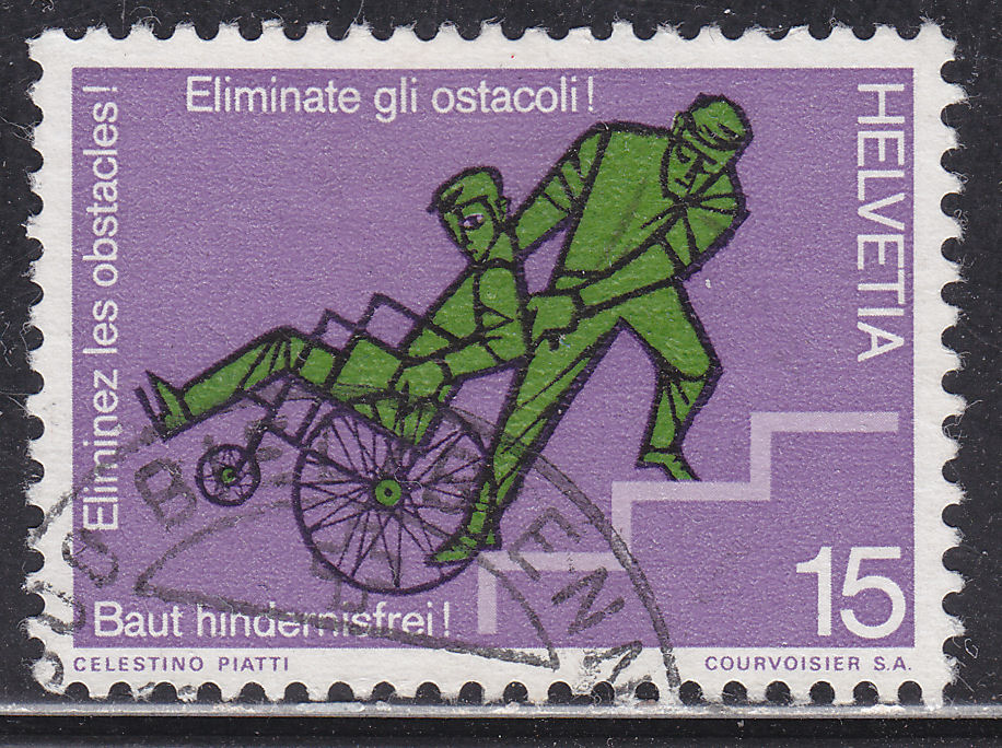 Switzerland 606 Overcoming Handicaps 1975 | Europe - Switzerland ...