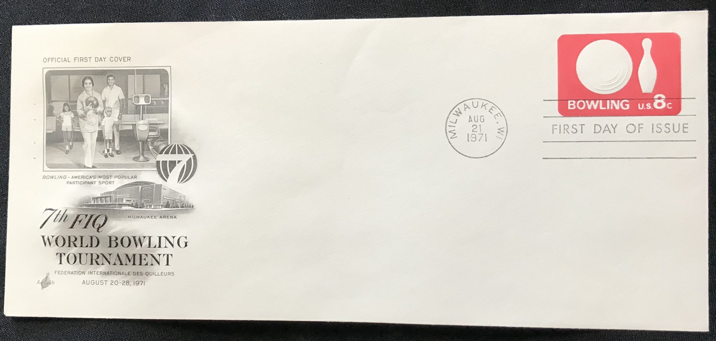 US #U563 U/A Bowling #10 Artcraft | United States, Postal Stationery ...