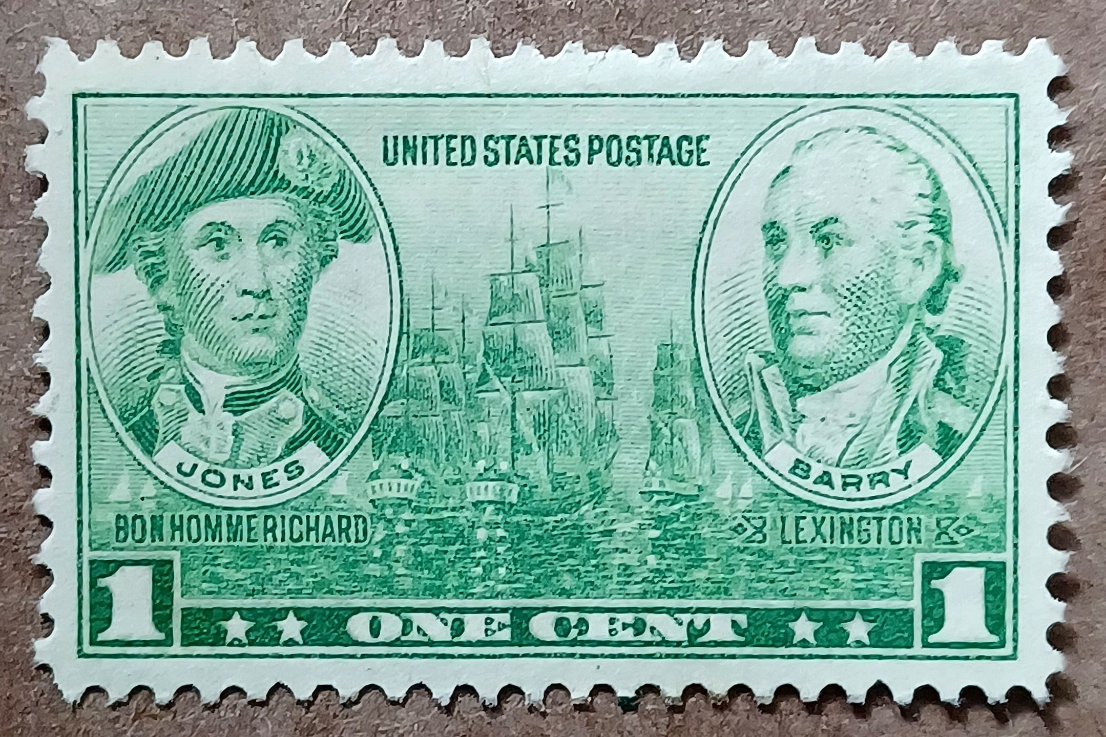 United States #790 1c John Paul Jones & John Barry MNG (1936) | United ...
