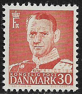 Denmark #335 MNH Stamp - King Frederik IX | Europe - Denmark, General ...