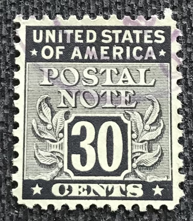 US Used #PN12 Postal Note Single SCV $.30 L37 | United States, Back of ...