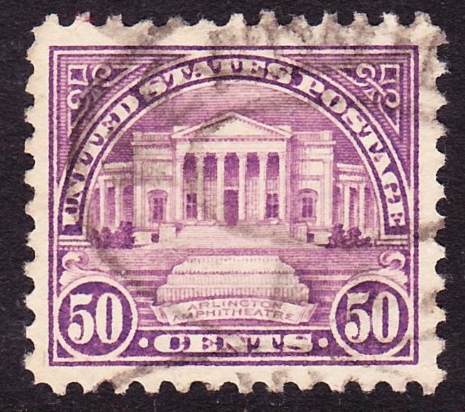 Scott 570, XF Used, 50c Arlington Amphitheatre P.11, Light Creases ...