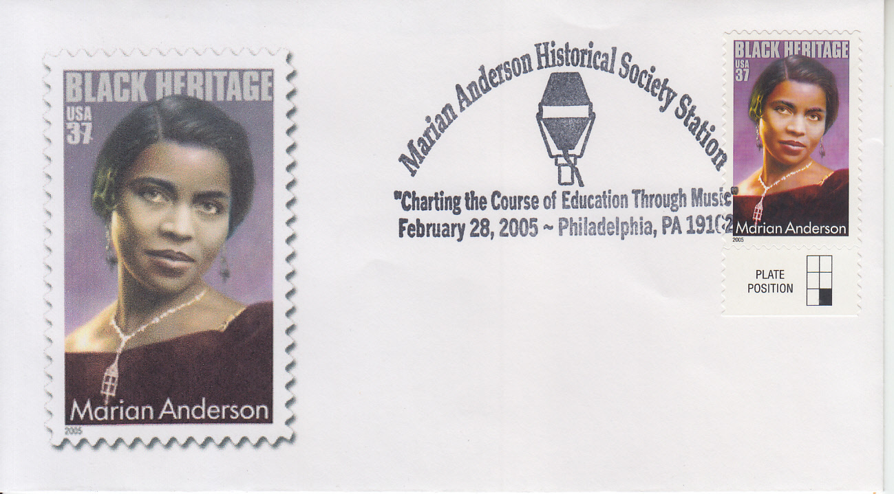 2005 USA Marian Anderson (Scott 3896) Philadelphia PA Pictorial CG ...