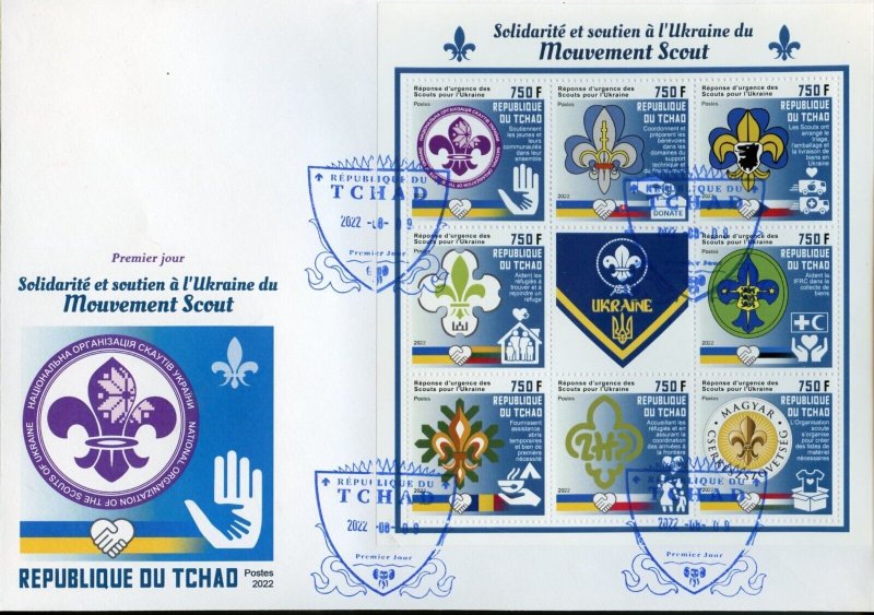 Russia's WAR Chad 2022 Scouts Solidarity and Support for Ukraine Sheet ...