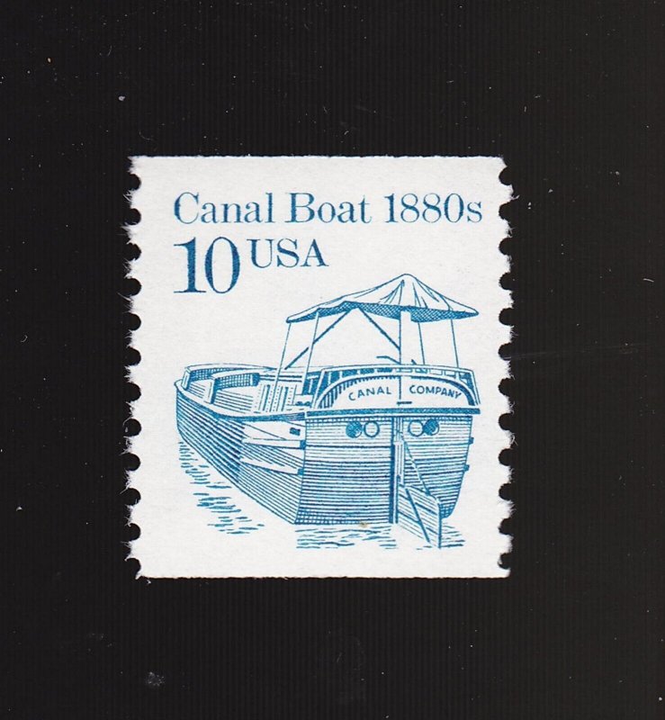 single 10c Canal Boat US #2257a,US 2257b, US 2257c Lot (4) MNH F-VF ...
