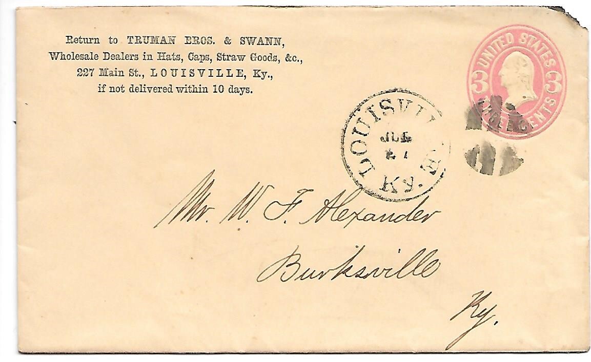 U59 - Entire w/ Enclosure | United States, Postal Stationery Stamp ...