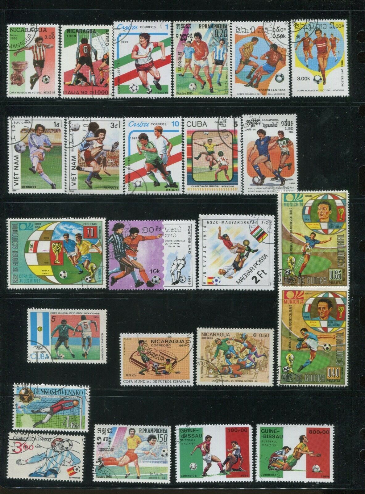 Soccer Football Topical Worldwide Used Postage Stamps 24 Count ...