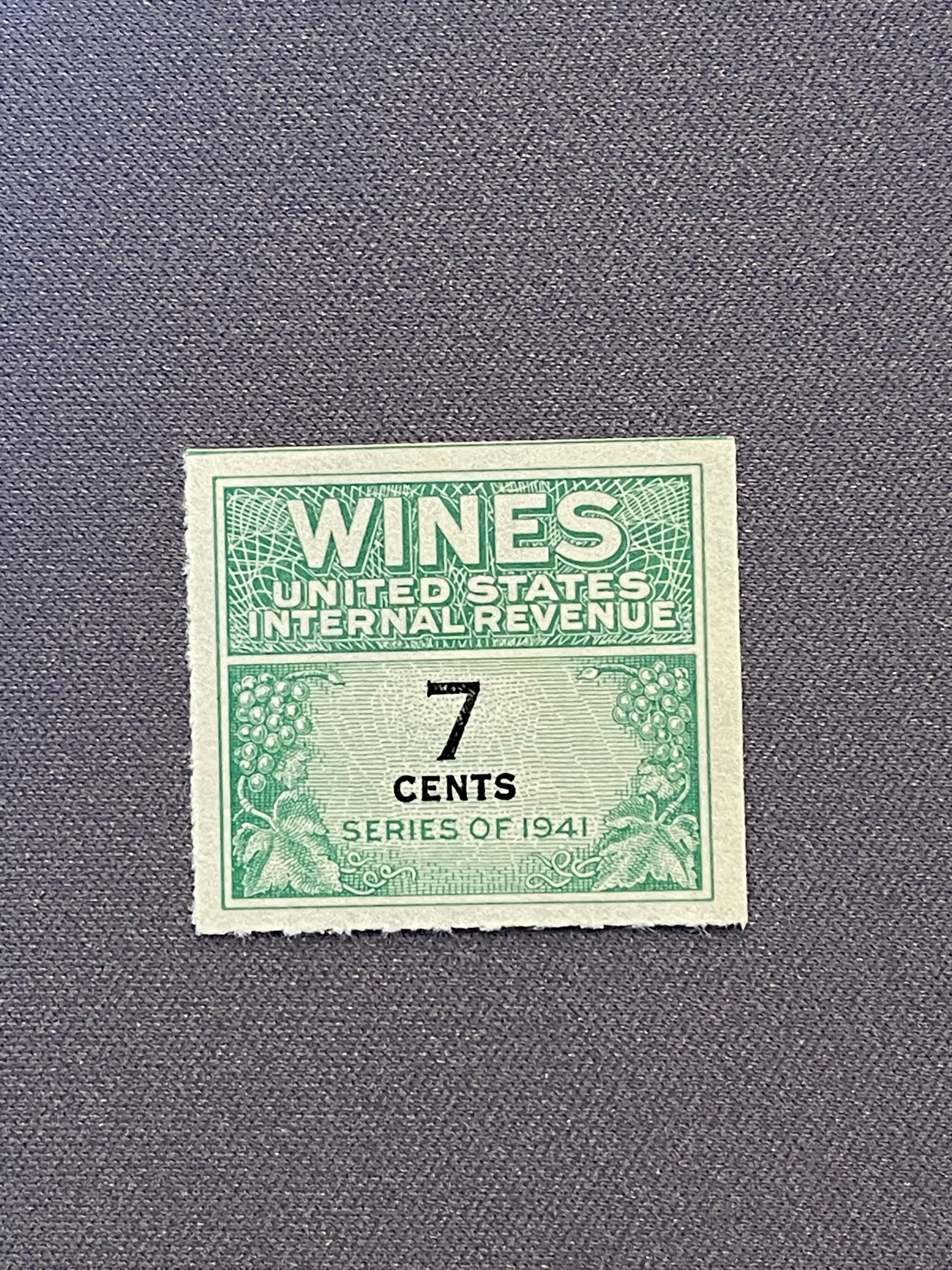 RE119, Wines 7 Cents, Mint, CV $6.50 | United States, Revenues ...