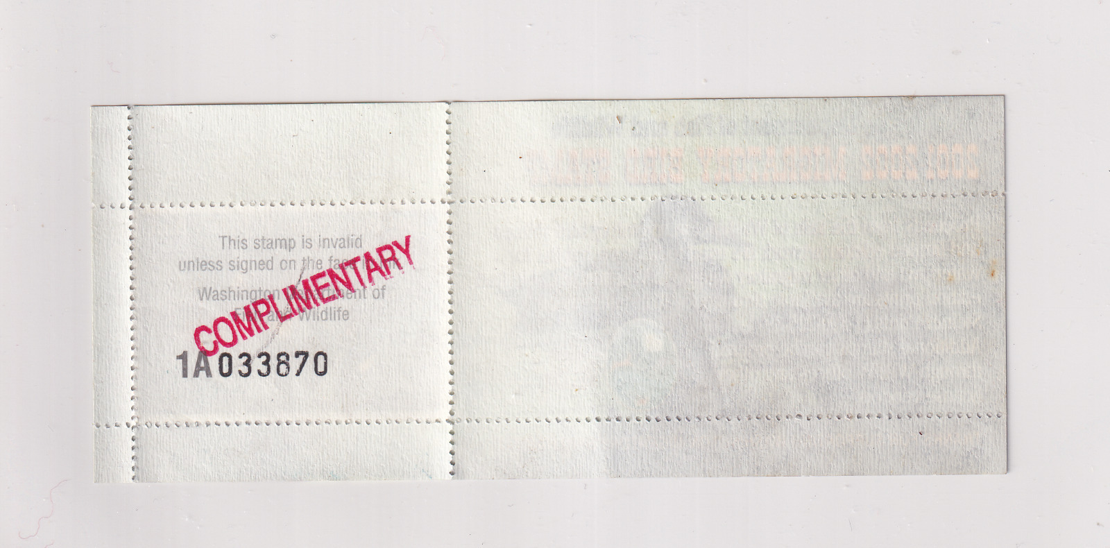 Washington Duck Hunting Stamp Sc #17a (Complimentary) (F31151) | United ...