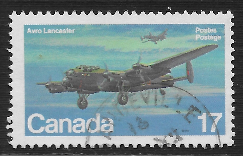 Canada #874 17c Military Aircraft - Avro Lancaster, 1941 | Canada ...