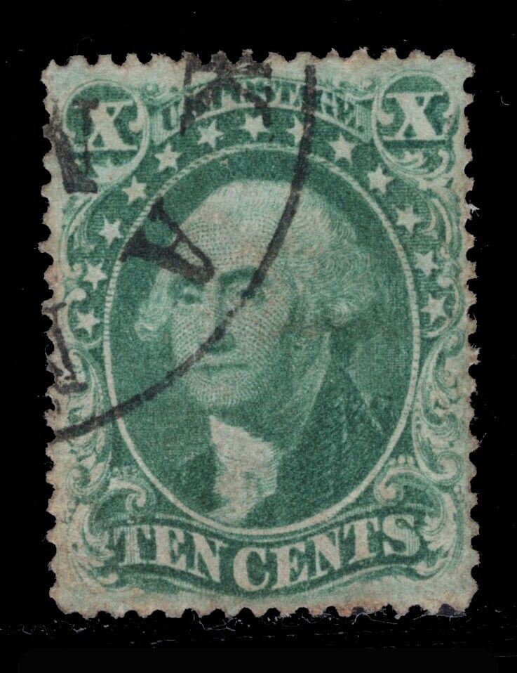 US Stamps #34 POS. 86l1 Used APS Cert LOT #86033 | United States ...