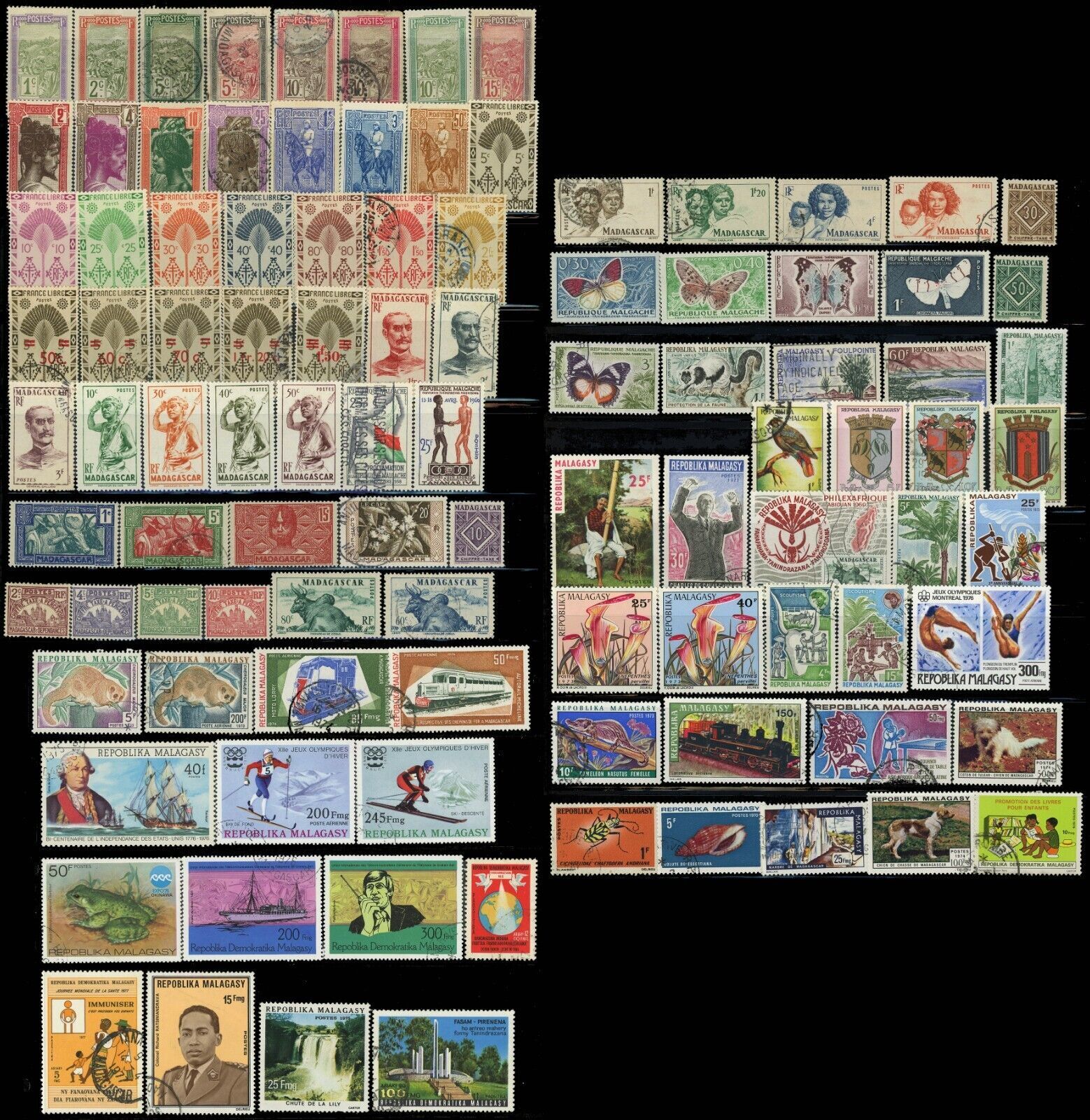 Madagascar Malagasy Republic Postage Africa Stamp Collection Used Mint ...