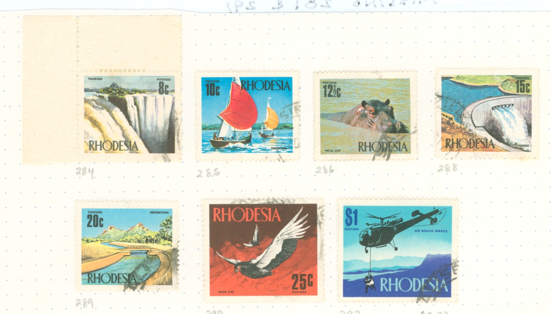 Rhodesia (1965-1978) #284/292 Used Multiple | Worldwide - Other, Stamp ...