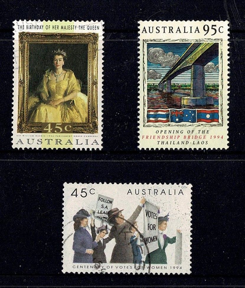 Australia 1994 Singles Used - Queen's Birthday, Friendship Bridge, Women... | Australia ...