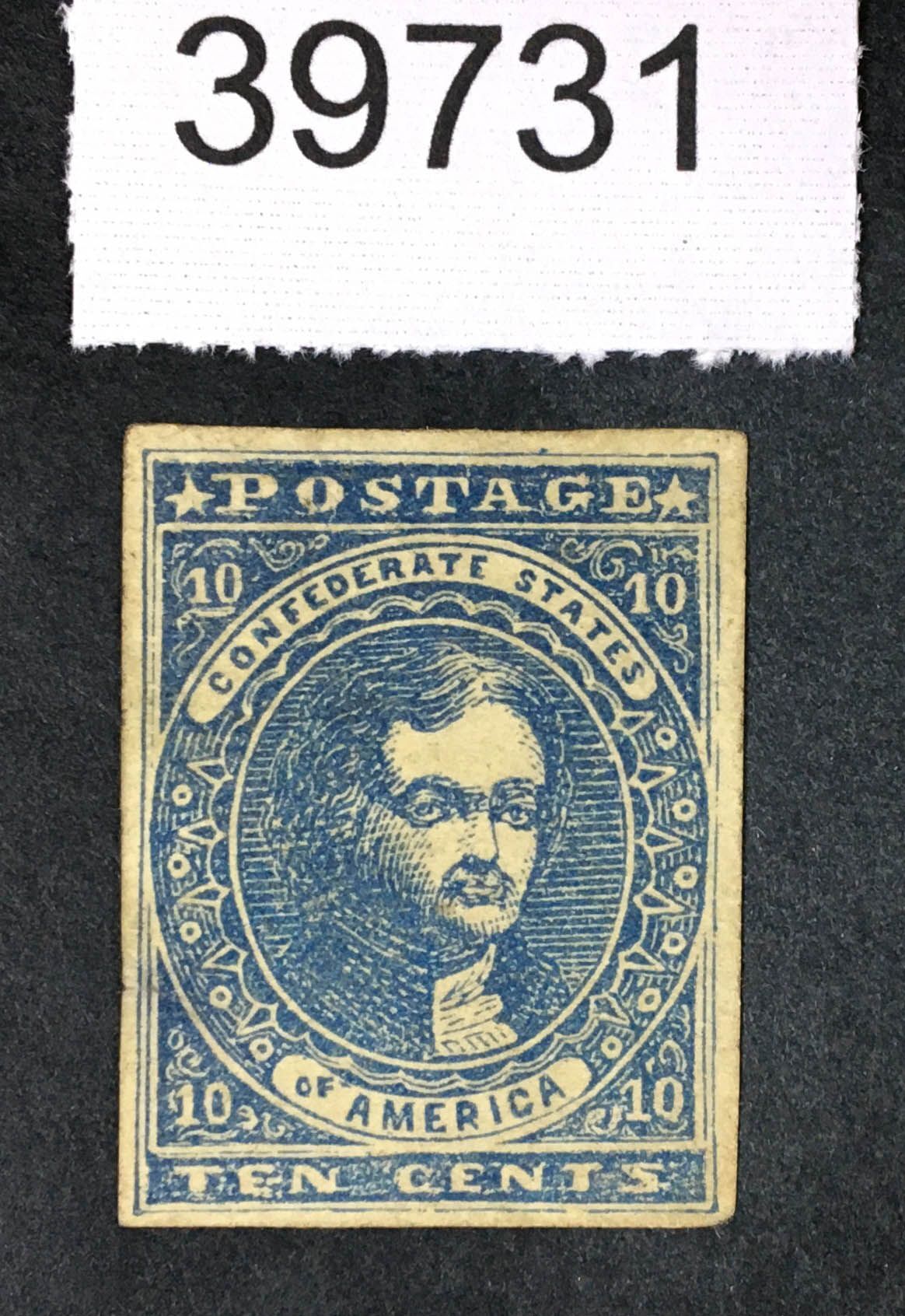 US Stamps CSA # 4 Unused NO GUM $225 LOT #39731 | United States ...