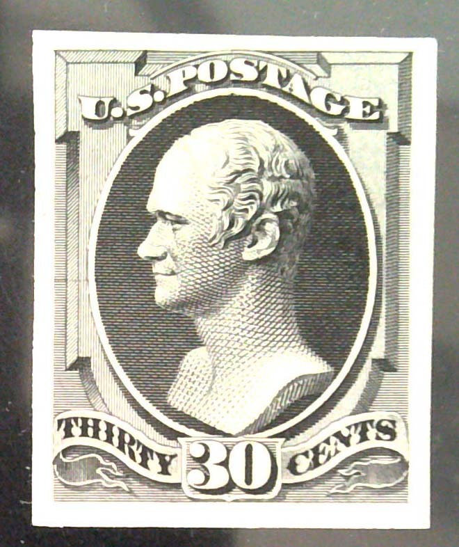 Scott #165P3 - 30c Gray Black - Hamilton - Plate on India | United ...