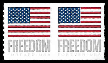 PCBstamps US #5789A Coil Pair $1.26(2x63c)US Flag, paper same/stamp ...