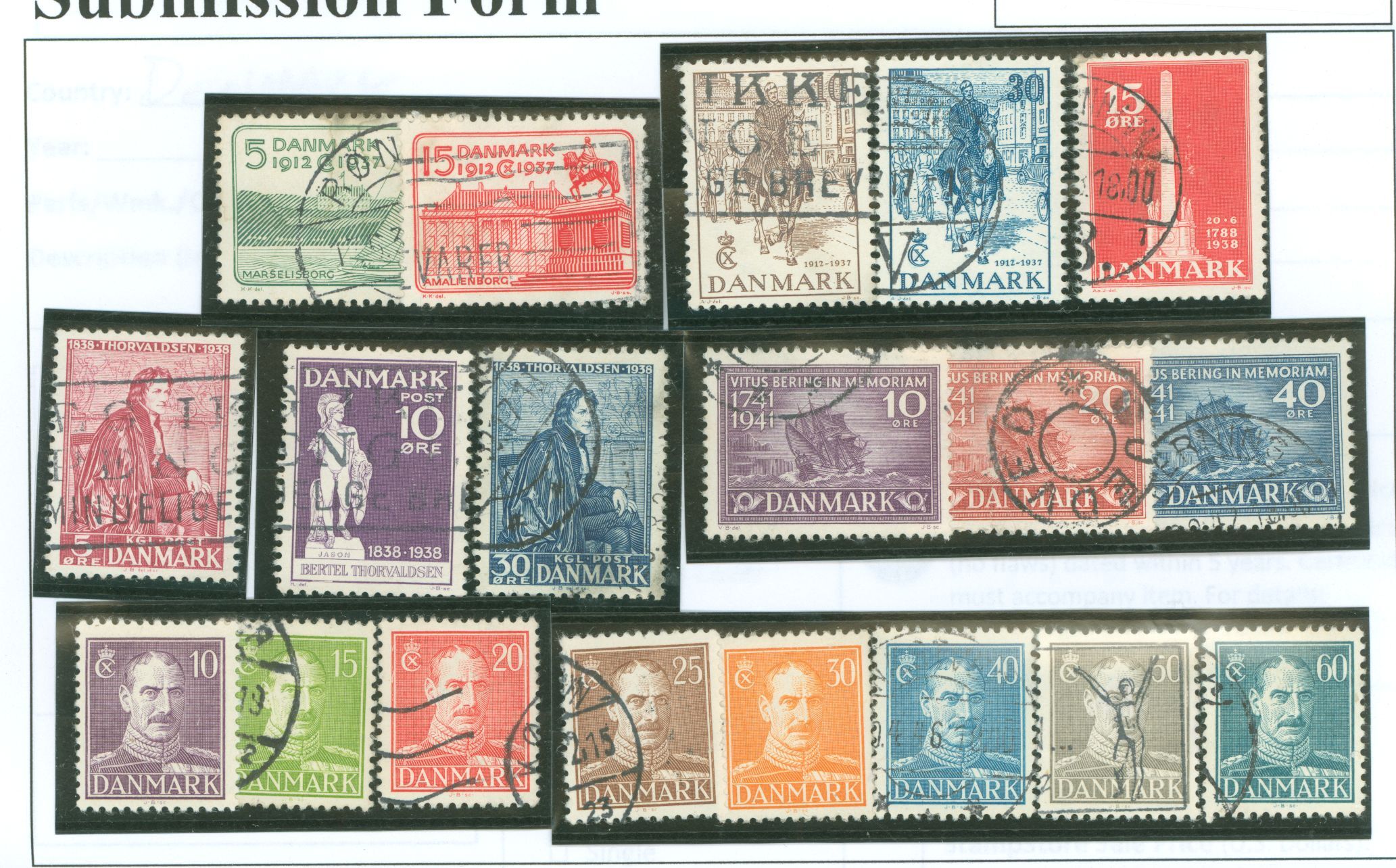 Denmark #258/287 Used Single (Complete Set) | Europe - Denmark, Stamp ...