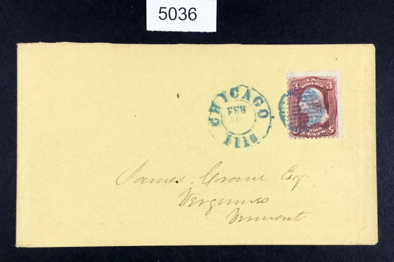 US Stamps #65 Blue Cancel on Post Cover Used LOT #5036 | United States ...