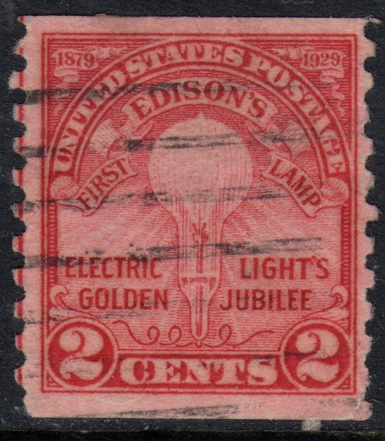 U.S. Scott #656 2-Cent Edison Coil Stamp - Used Single / HipStamp