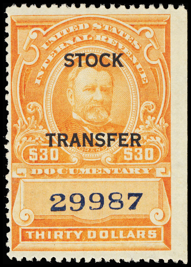 U.S. REV. Stock Transfer Rd19A Mint (ID # 118026) | United States ...