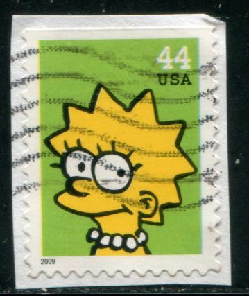 4402 US 44c The Simpsons SA, used on paper | United States, General ...