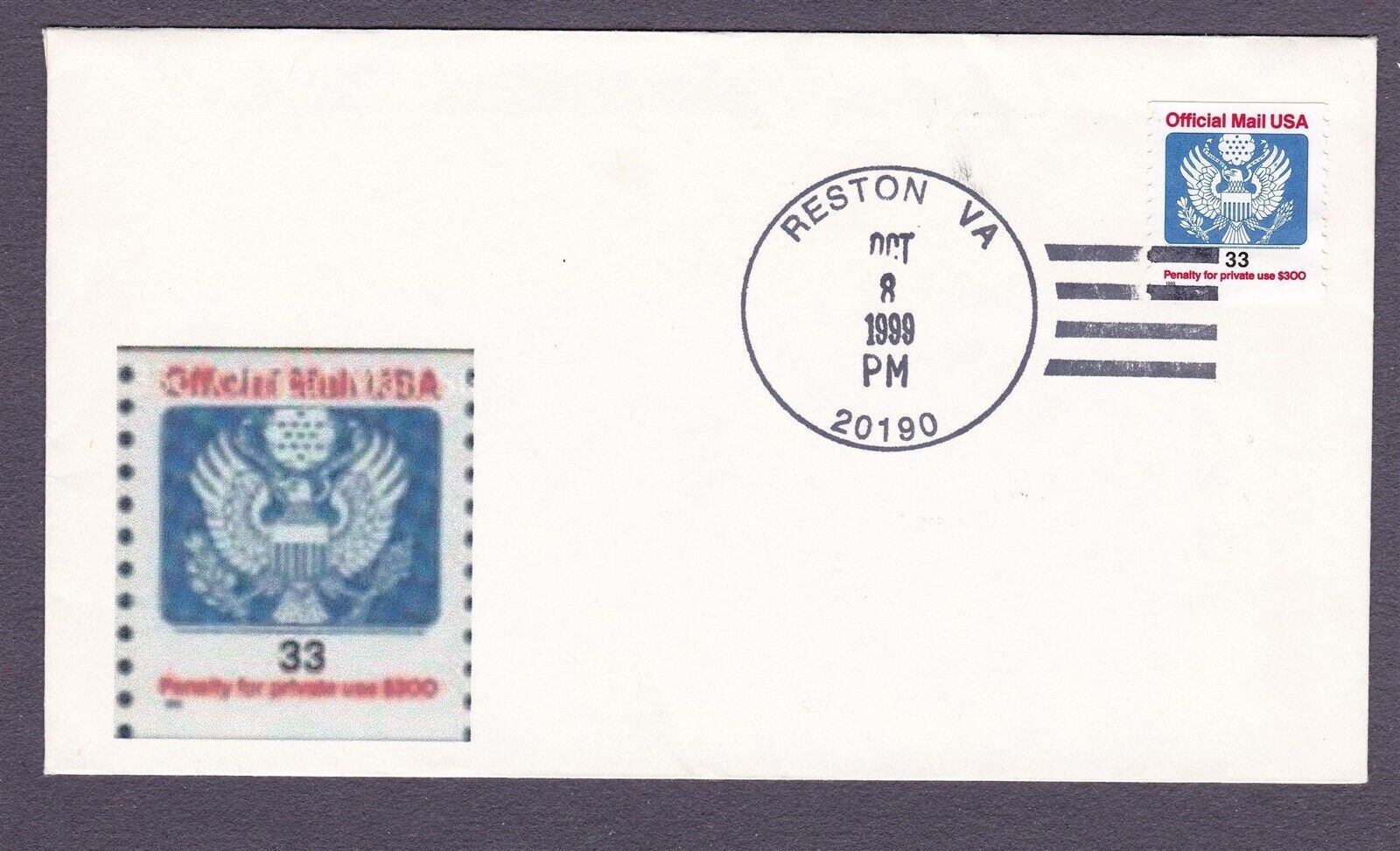 FDC Unofficial Hand Cancellation PNC 33c Official US O157 | United ...