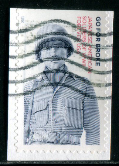 5593 US (55c) Go for Broke SA, used on paper | United States, General ...