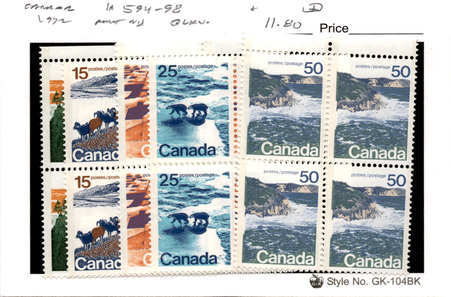 Canada, Postage Stamp, #594-598 Blocks Mint NH, 1972 (AB) | Canada ...