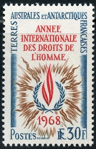 FSAT Scott 32 (SG50) MVFNHOG - 1968 Human Rights Year - SCV $60.00 ...