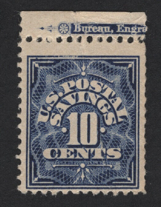 United States MINT Scott Number PS4 MH F-VF BEP SELVEDGE #A2 - BARNEYS ...