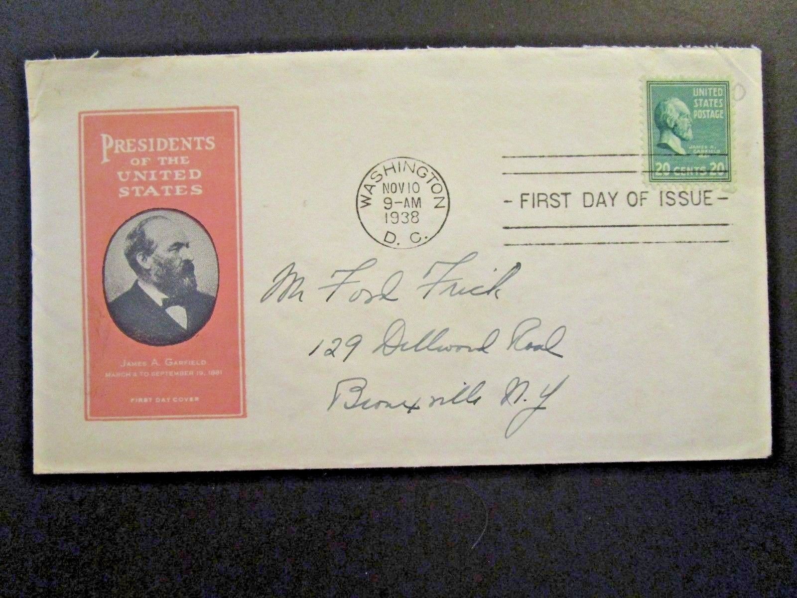US SC# 825 FDC / Ioor Cachet / Mailed to Ford Frick, see notes - Z5616 ...