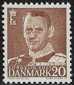 Denmark #320 MNH Stamp - King Frederik IX | Europe - Denmark, General ...
