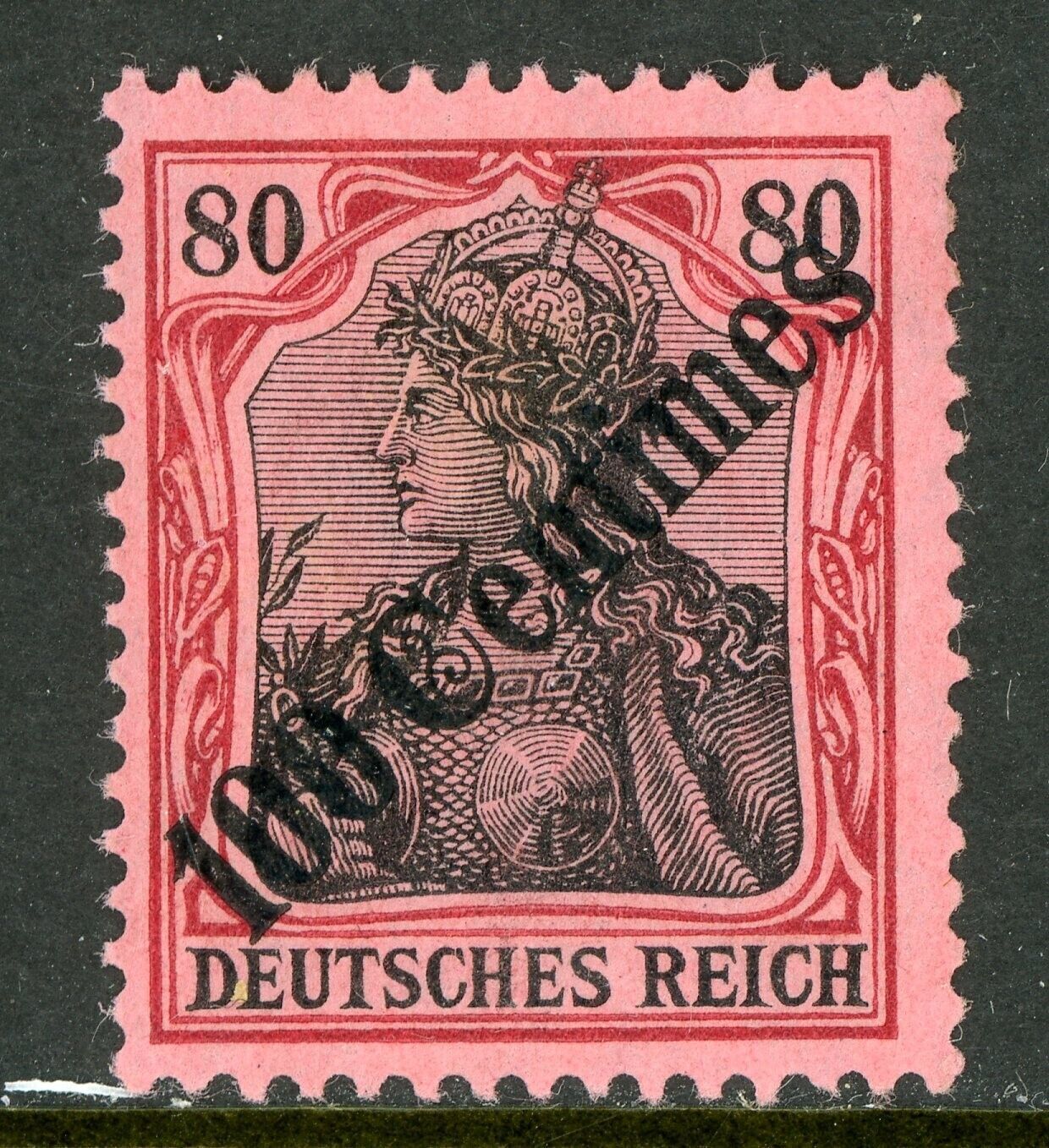 Germany 1908 Offices in Turkey 100 Centimes/50pf Germania Scott # 59 ...